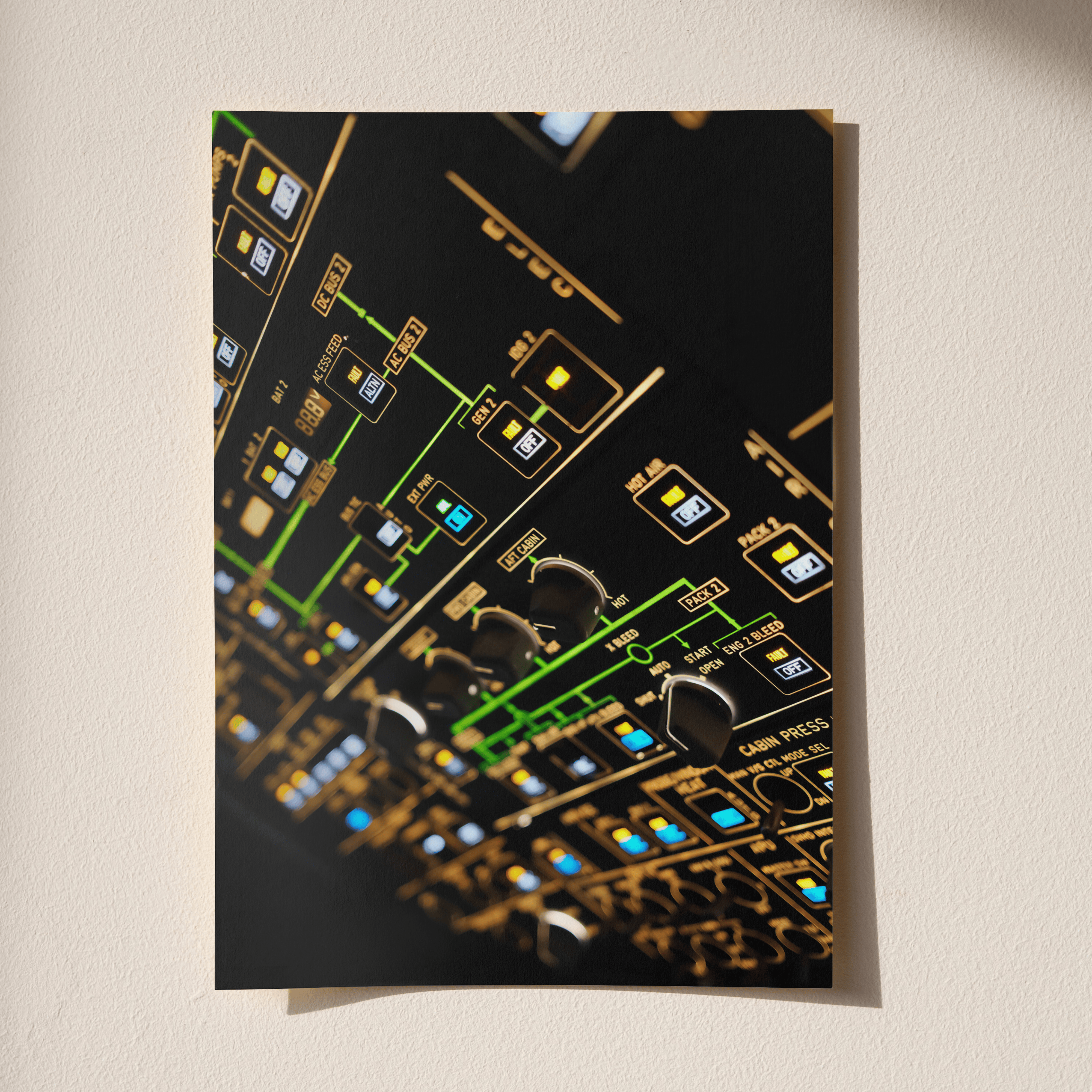 Overhead Light Test Poster – FLIGHTPENDING